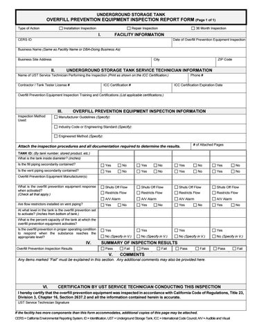 Overfill Prevention Inspection Form by Los Angeles Fire Department - Issuu