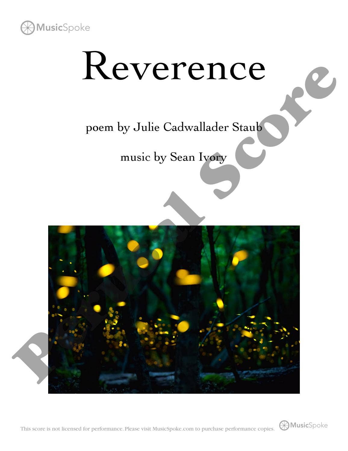 Reverence | Sean Ivory | MusicSpoke by MusicSpoke - Issuu