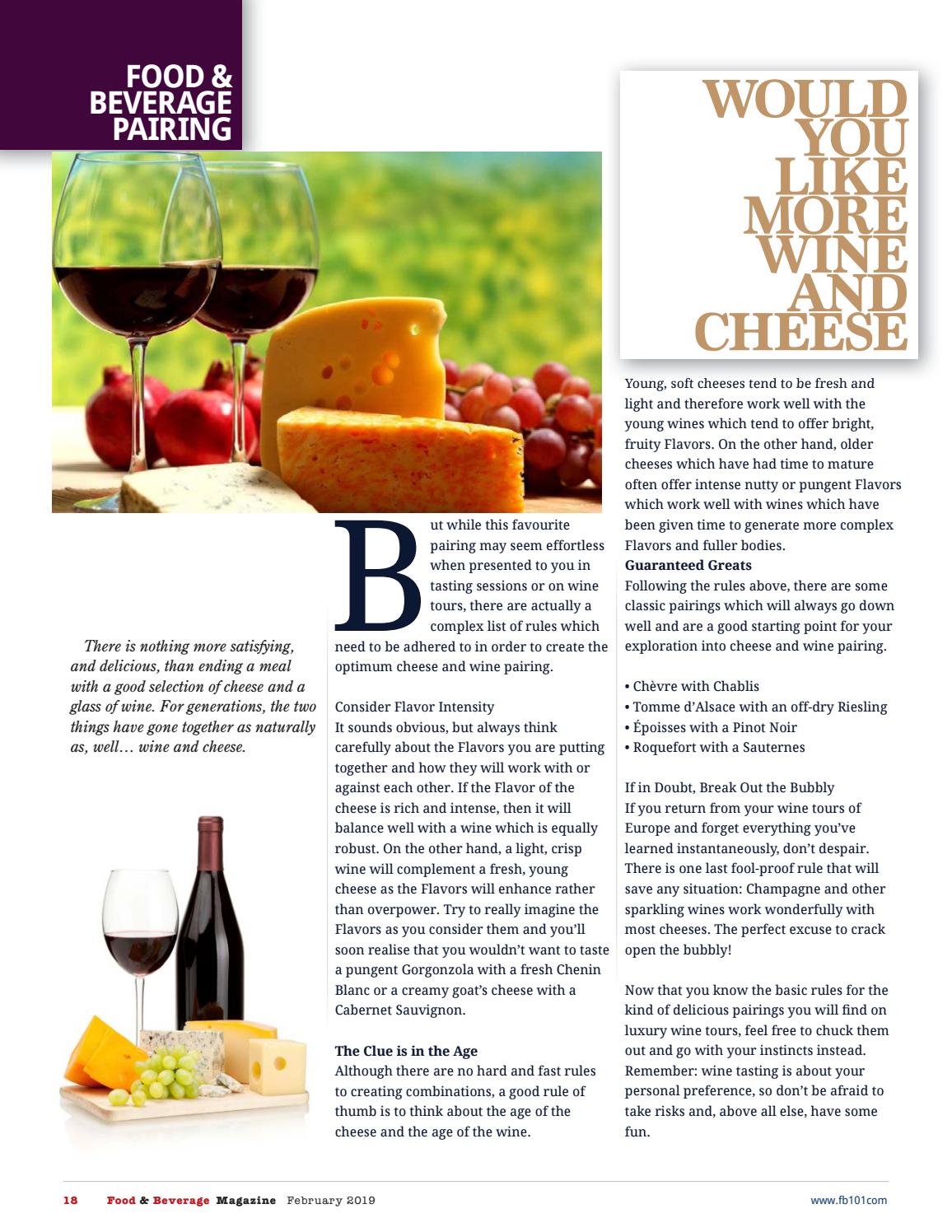 FOOD & BEVERAGE MAGAZINE February 2019 by Food & Beverage Magazine - Issuu