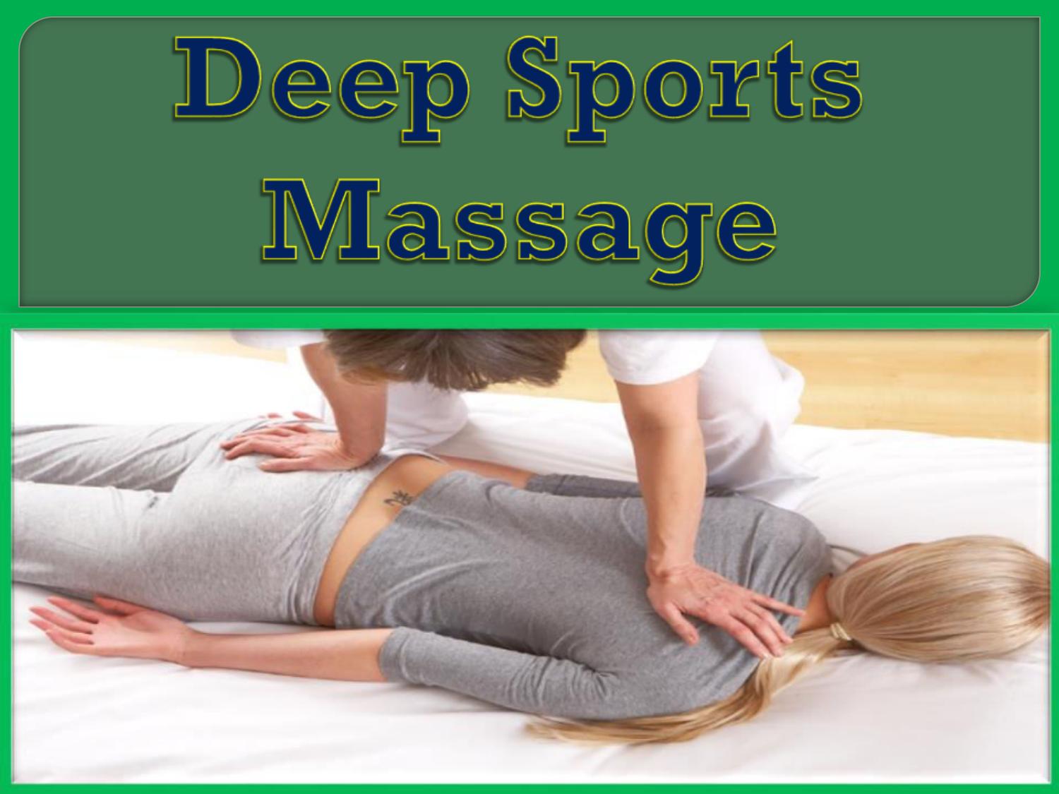 Deep Sports Massage by DFWMassage Doctor - Issuu