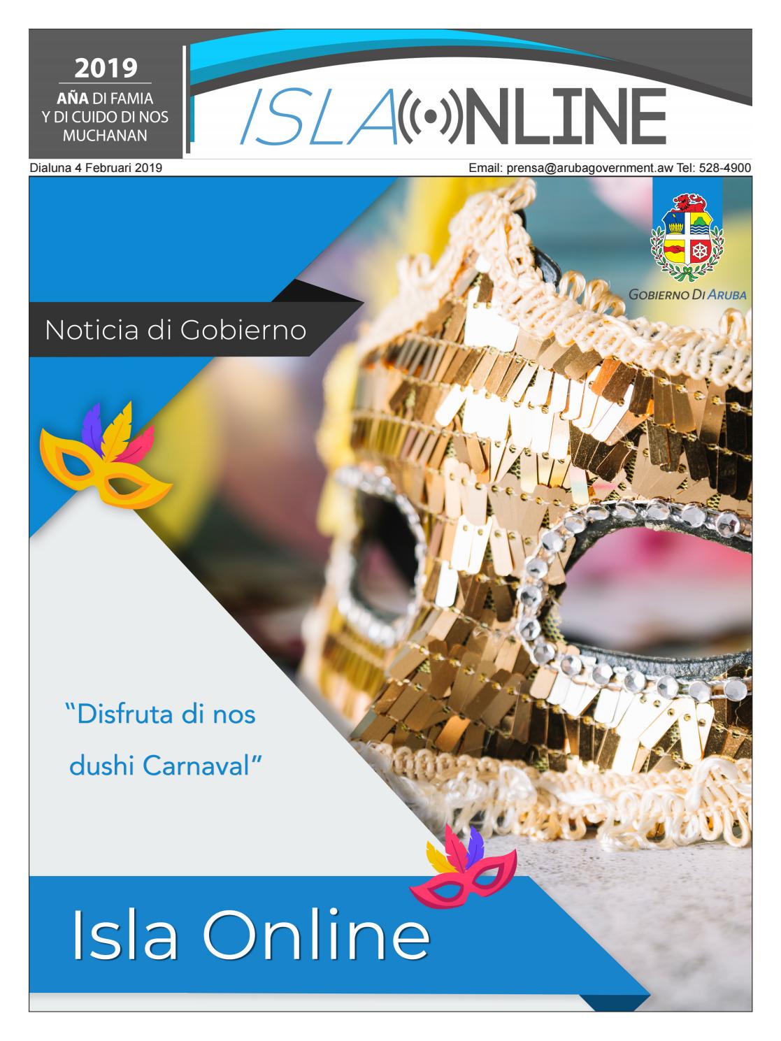 IslaOnline February 4 2019 by Gabinete Wever-Croes Aruba - Issuu