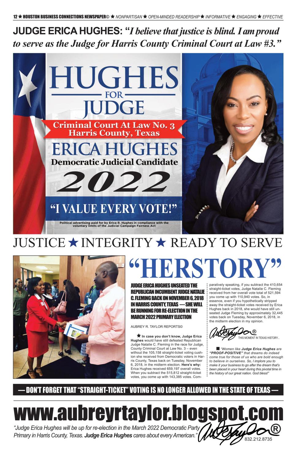 Judge Erica Hughes - County Criminal Court at Law #3 by Aubrey R ...