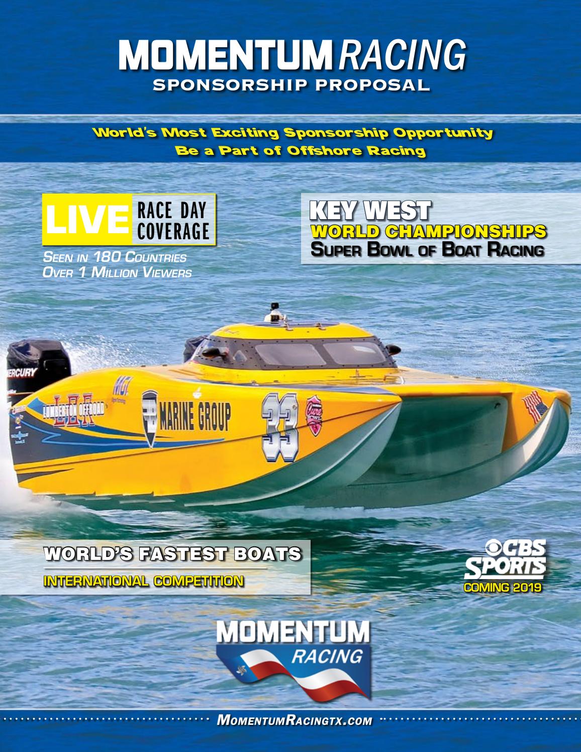 Momentum Racing Sponsorship Opportunites by Cox Group - Issuu