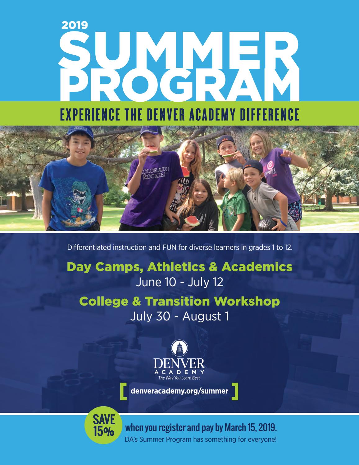2019 Summer Program Brochure by Denver Academy - Issuu