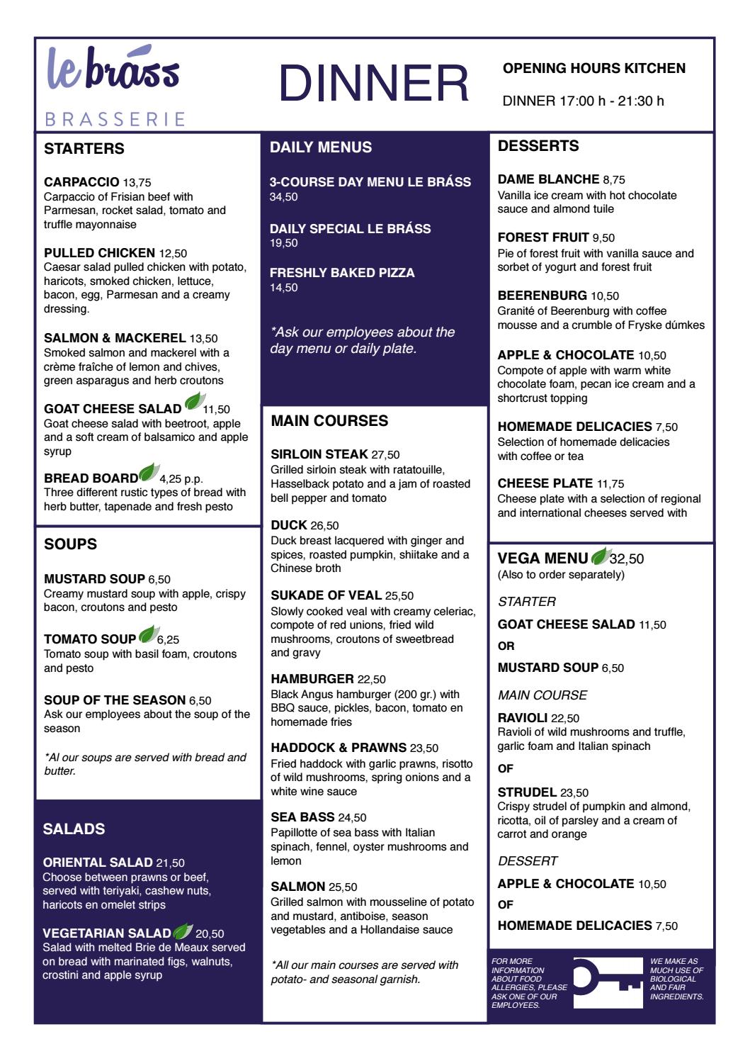 le bráss menu EN by WestCord Hotels BV - Issuu