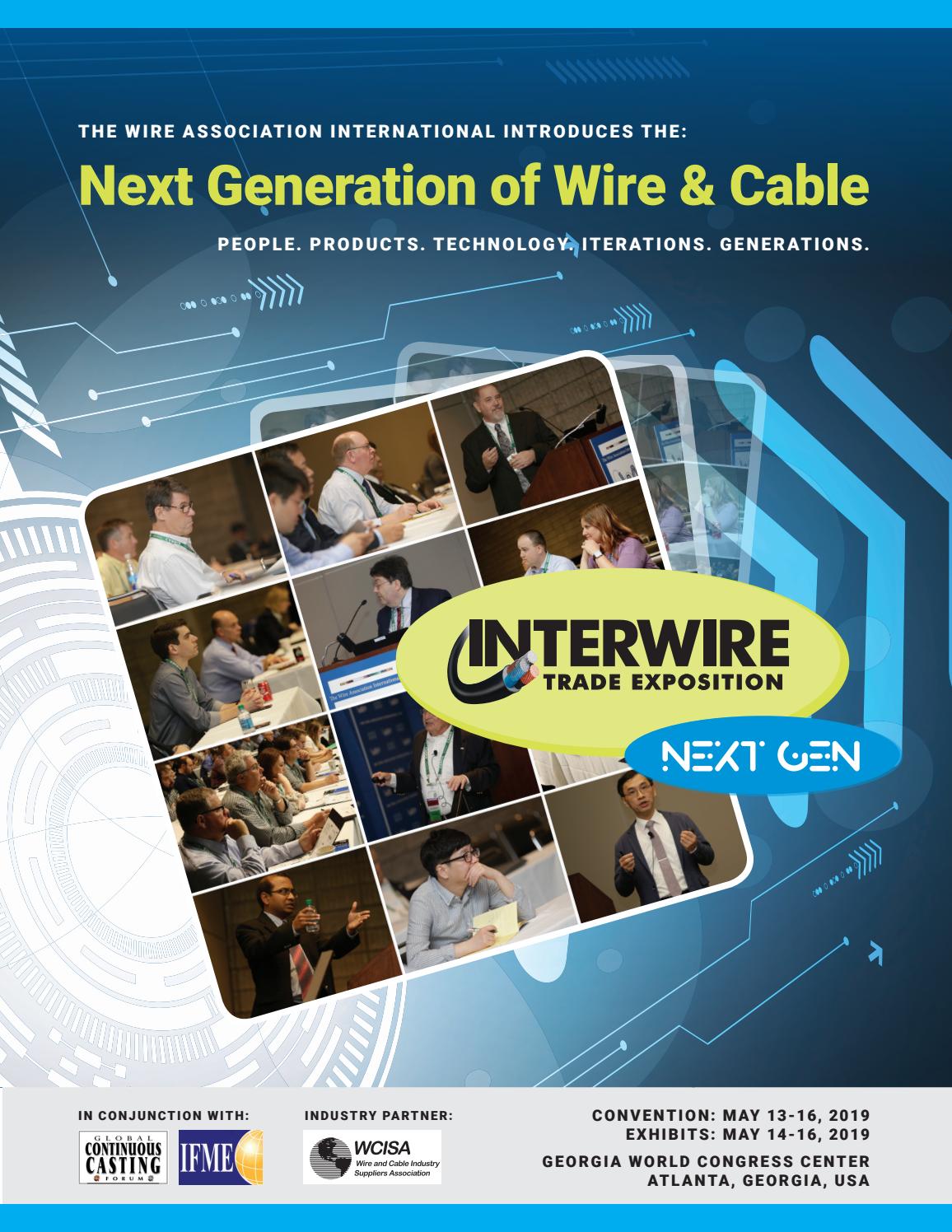 Interwire 2019 Brochure by Wire Journal International, Inc. - Issuu