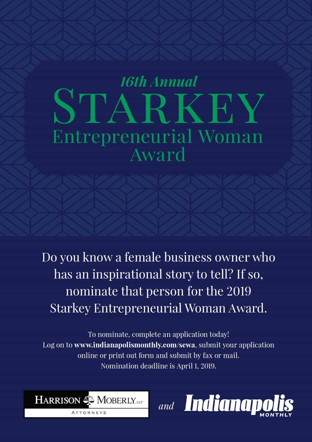 Starkey Entrepreneurial Woman Award by Indianapolis Monthly - Issuu