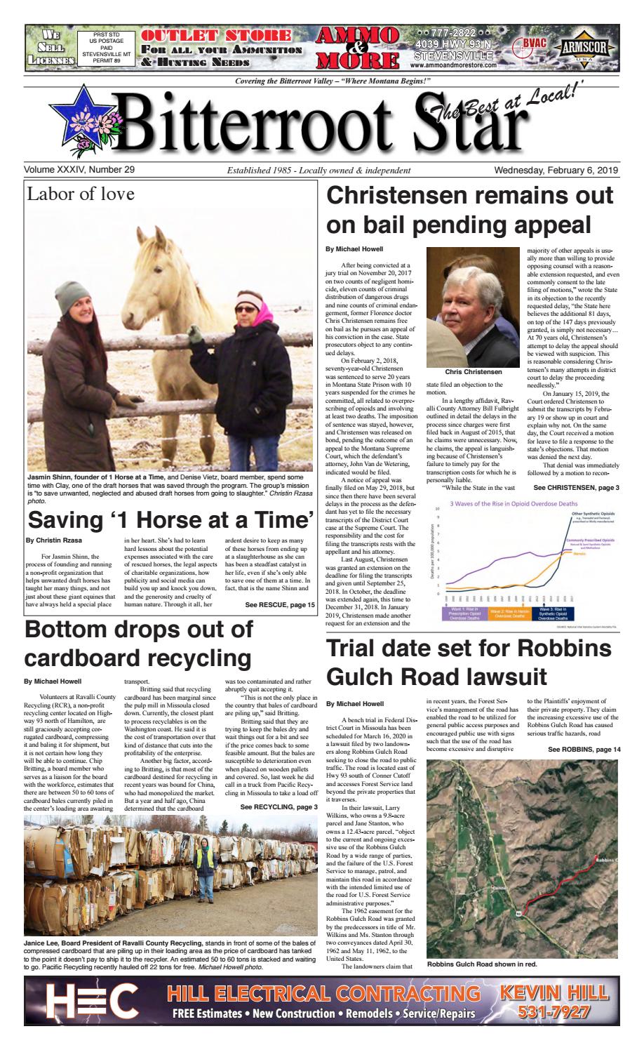 Bitterroot Star - February 6, 2019 by Bitterroot Star - Issuu