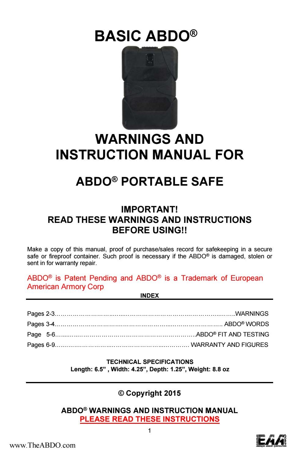 ABDO Basic by EAA Corp - Issuu