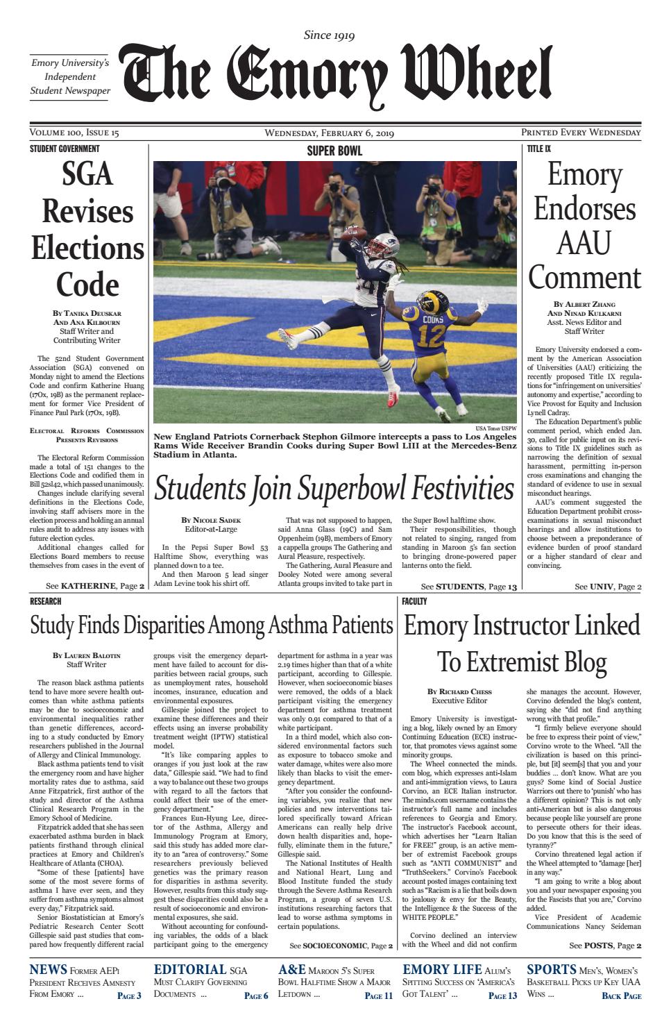 February 6, 2019 by The Emory Wheel - Issuu