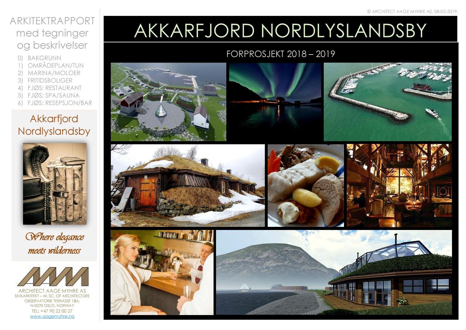 AKKARFJORD NORDLYSLANDSBY, FORPROSJEKT 08-02-2019 by AAGE MYHRE ...