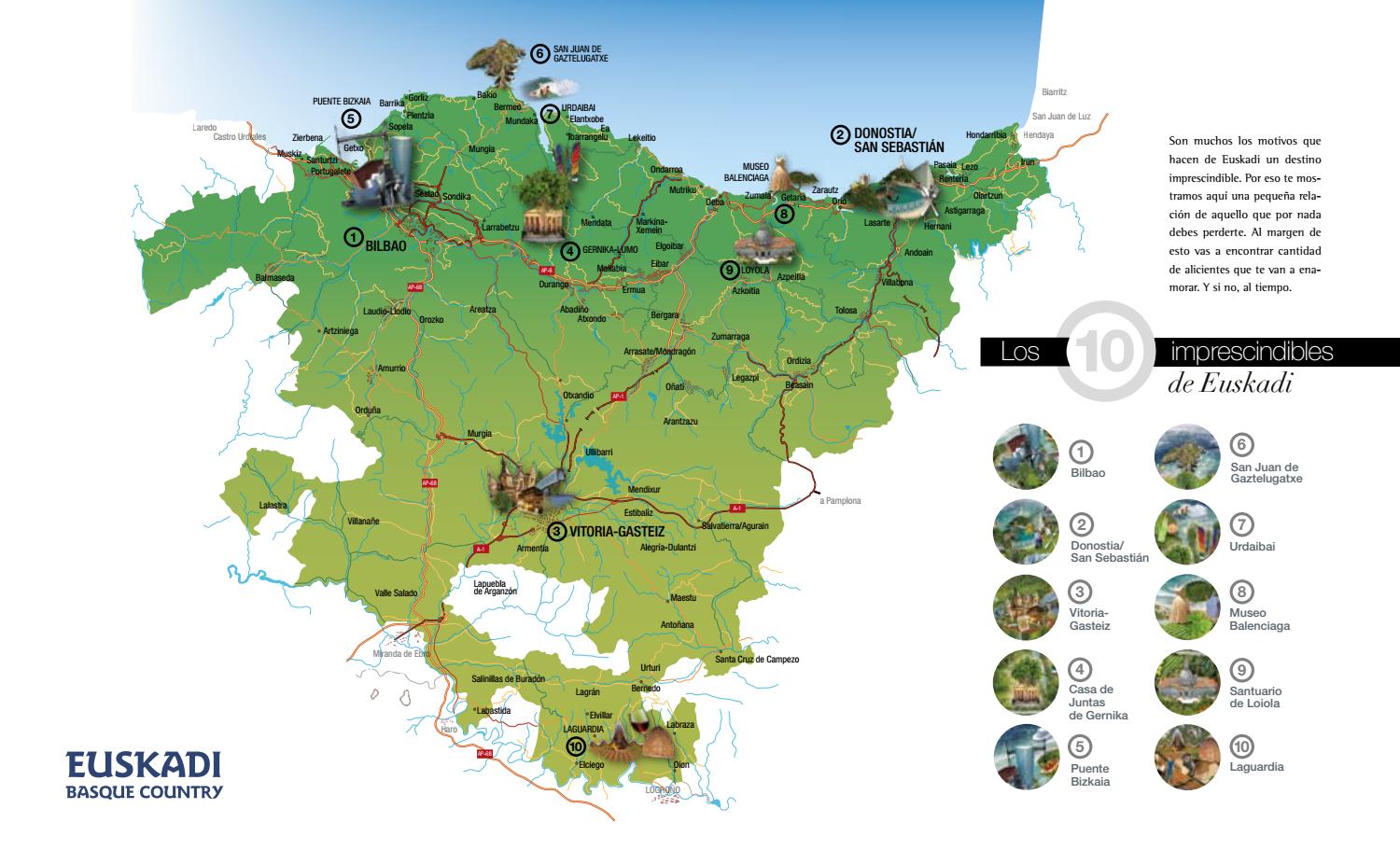 Folleto turístico de Euskadi by Dirección de Turismo y Hostelería del ...