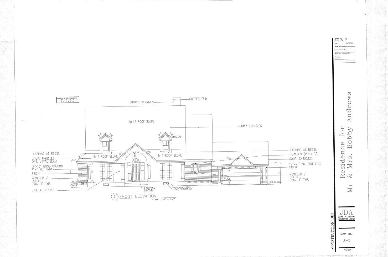 Andrews Residence - Single Family Residence for Bobby & Carol Andrews ...