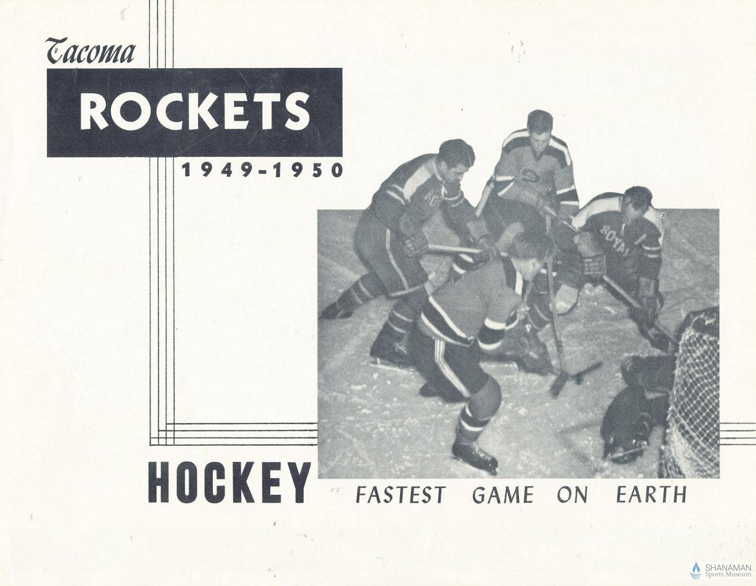 1949-1950 Tacoma Rockets Hockey Team Roster by Tacoma-Pierce County ...