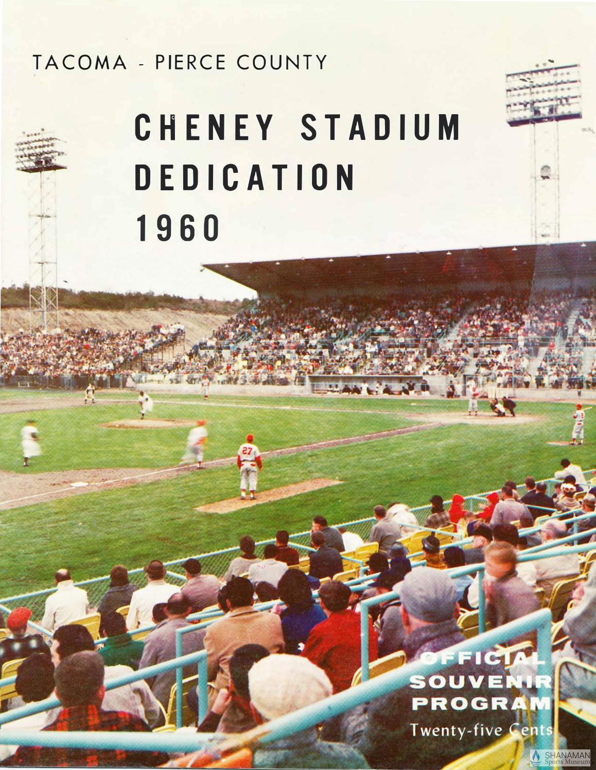 1960 Cheney Stadium Dedication Official Souvenir Program by Tacoma ...