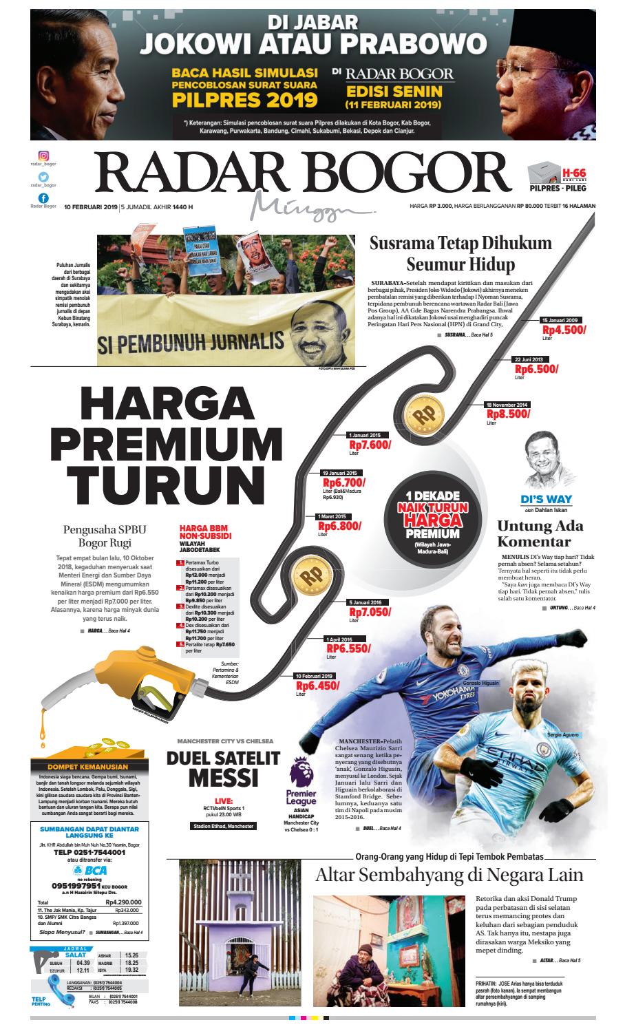 Epaper Edisi 10 Februari 2019 | RADAR BOGOR DIGITAL by Bogor - Issuu