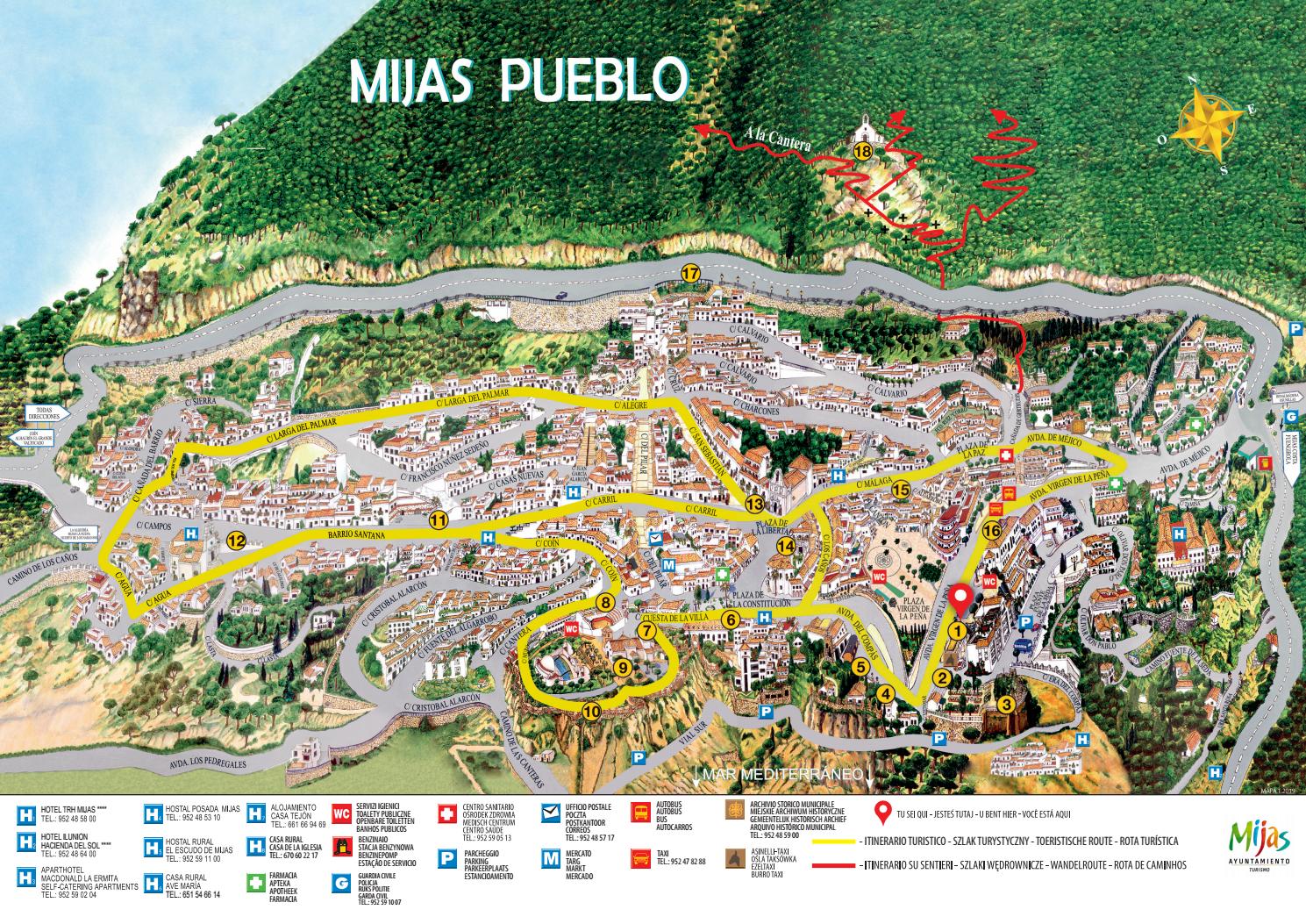 PLANO DE MIJAS EN HOLANDÉS, ITALIANO, PORTUGUÉS Y POLACO by Turismo de ...