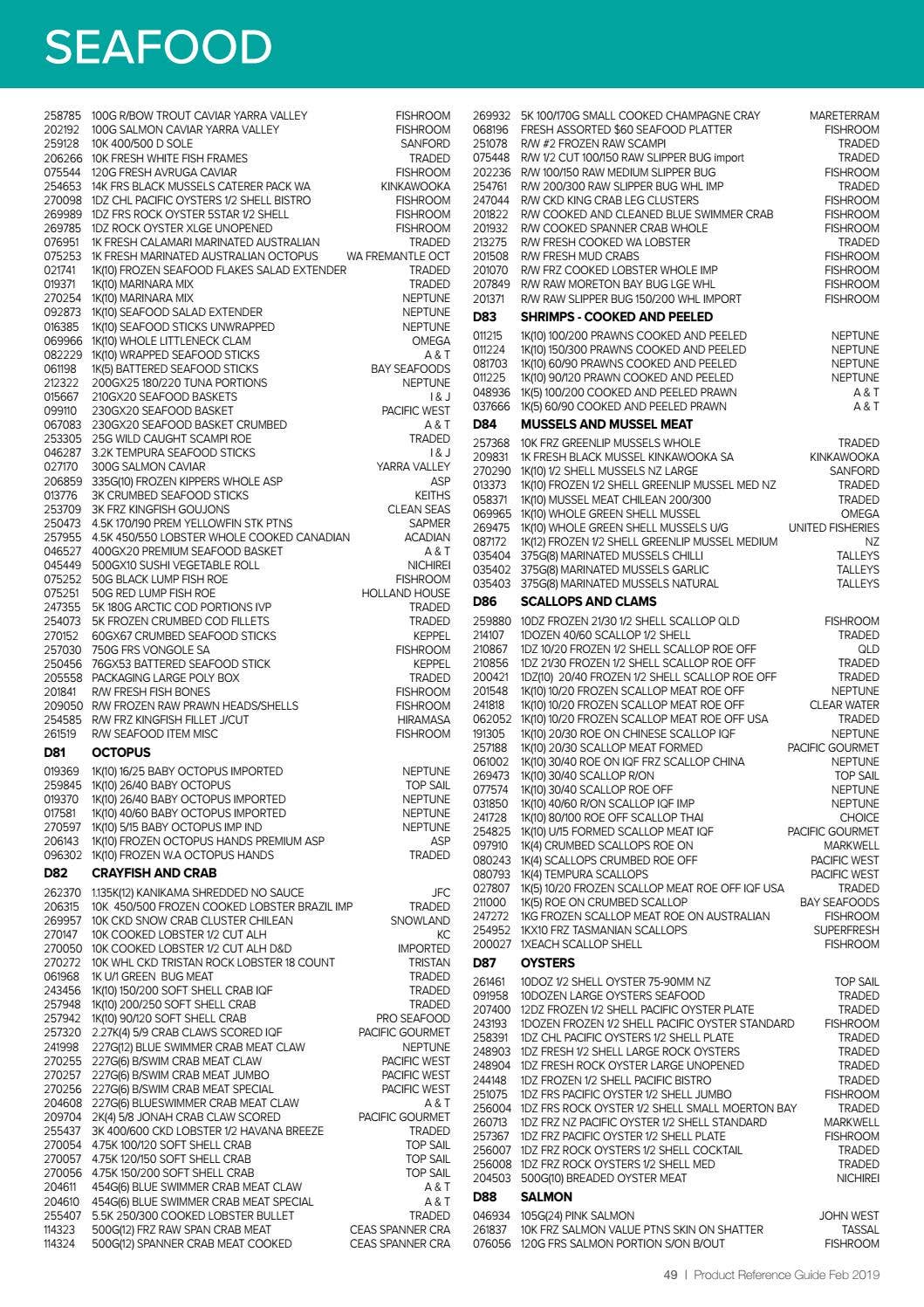 Product Reference Guide QLD by PFD Food Services - Issuu