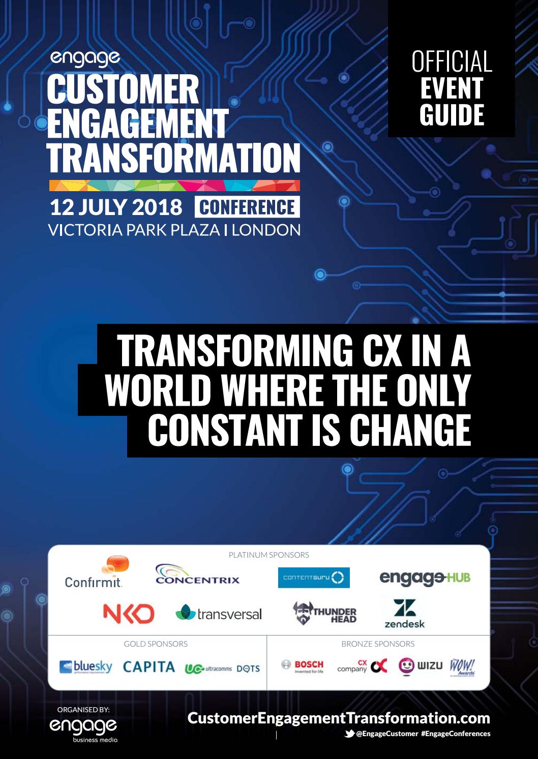 2018 Customer Engagement Transformation Conference by Engage Business ...