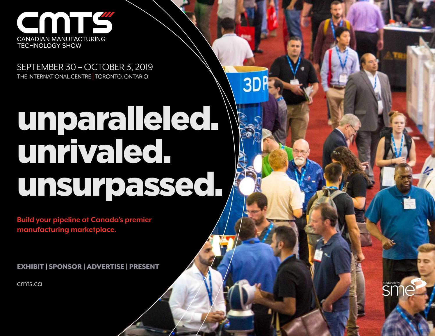 Canadian Manufacturing Technology Show 2019 Exhibitor Prospectus by SME ...
