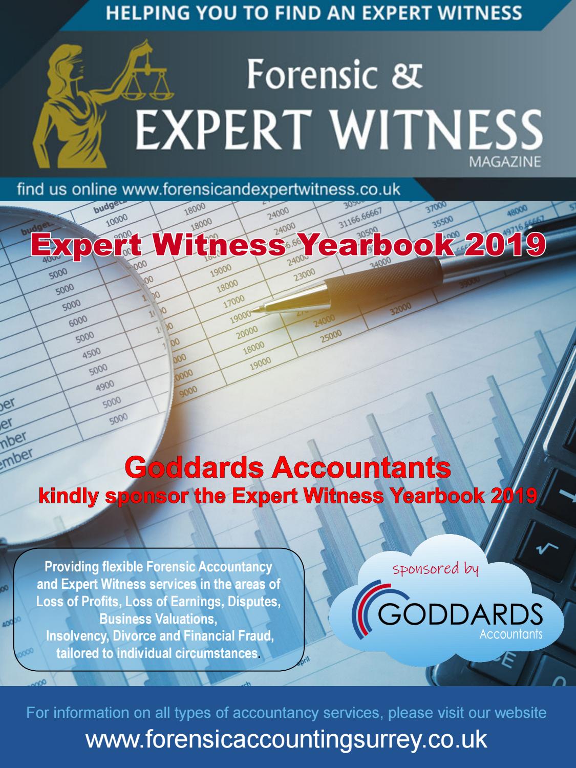 Forensic & Expert Witness Yearbook 2019 by Federation of Forensic and ...