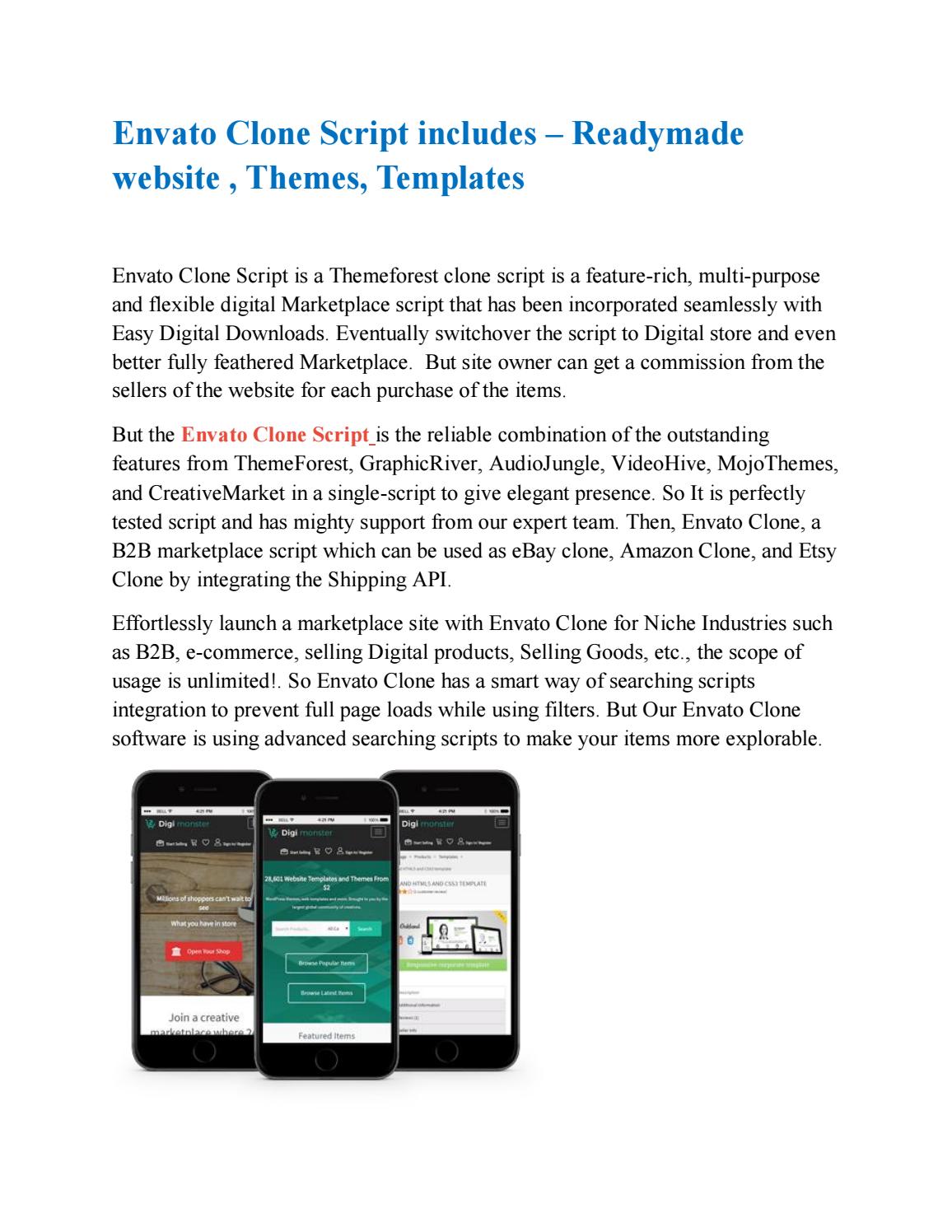 Envato Clone Script by sarah krish - Issuu
