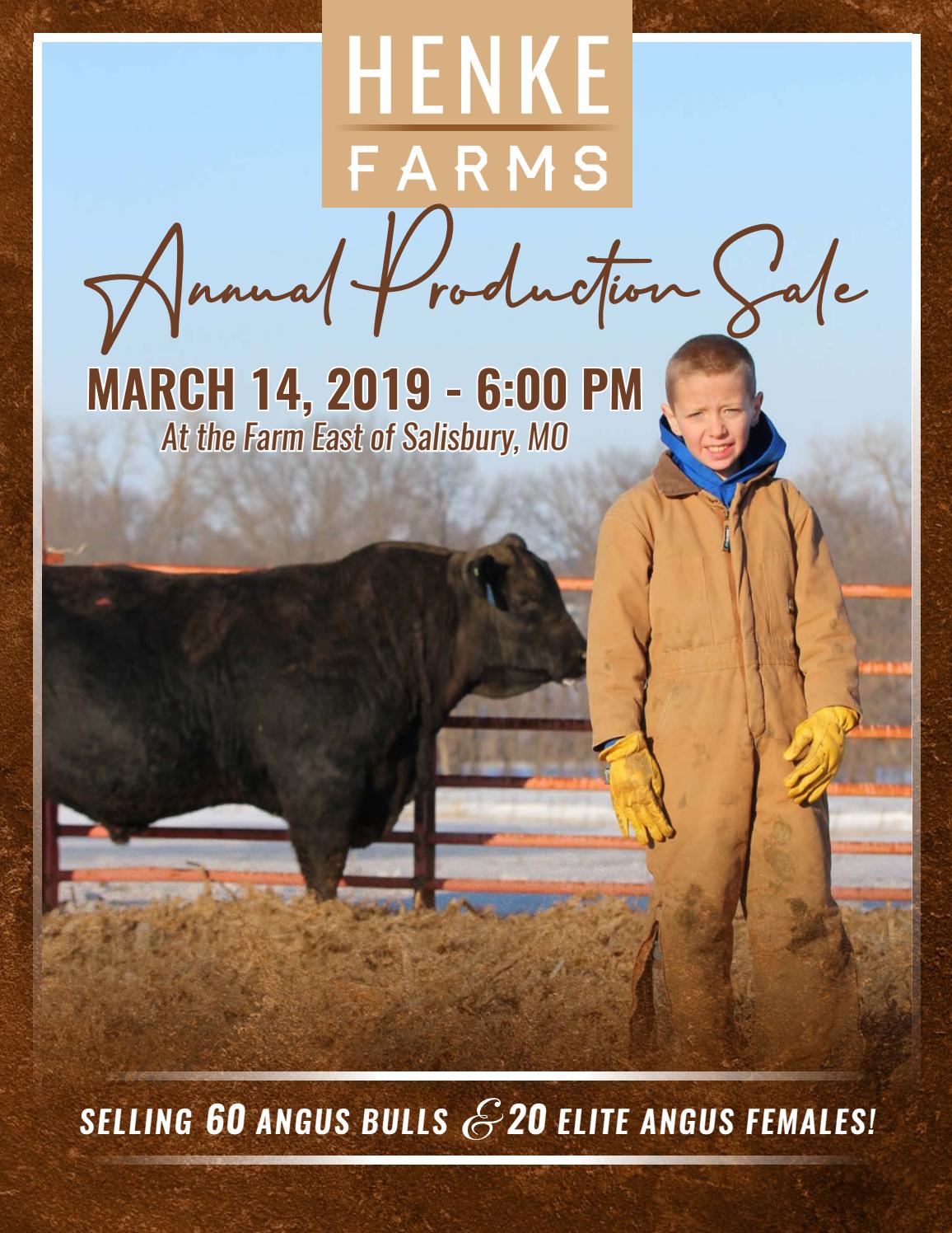 Henke Farms - 2019 Production Sale Catalog by LivestockDirect - Issuu