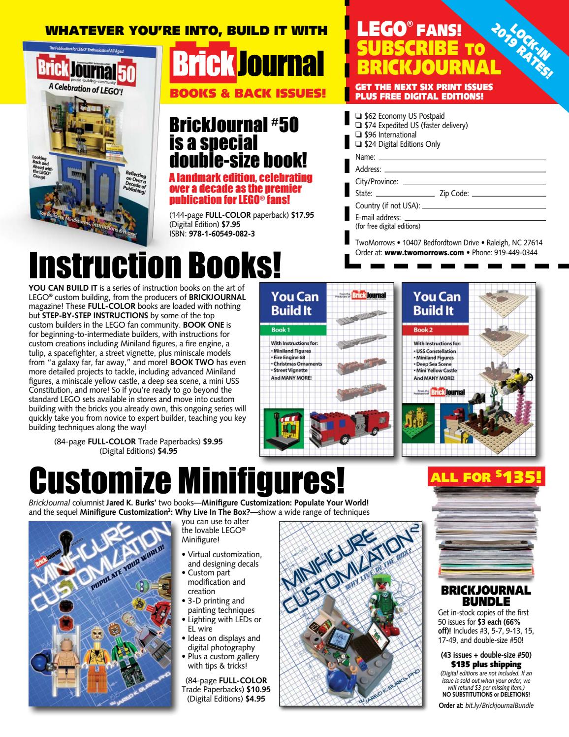 BrickJournal Flyer 2019 by TwoMorrows Publishing - Issuu