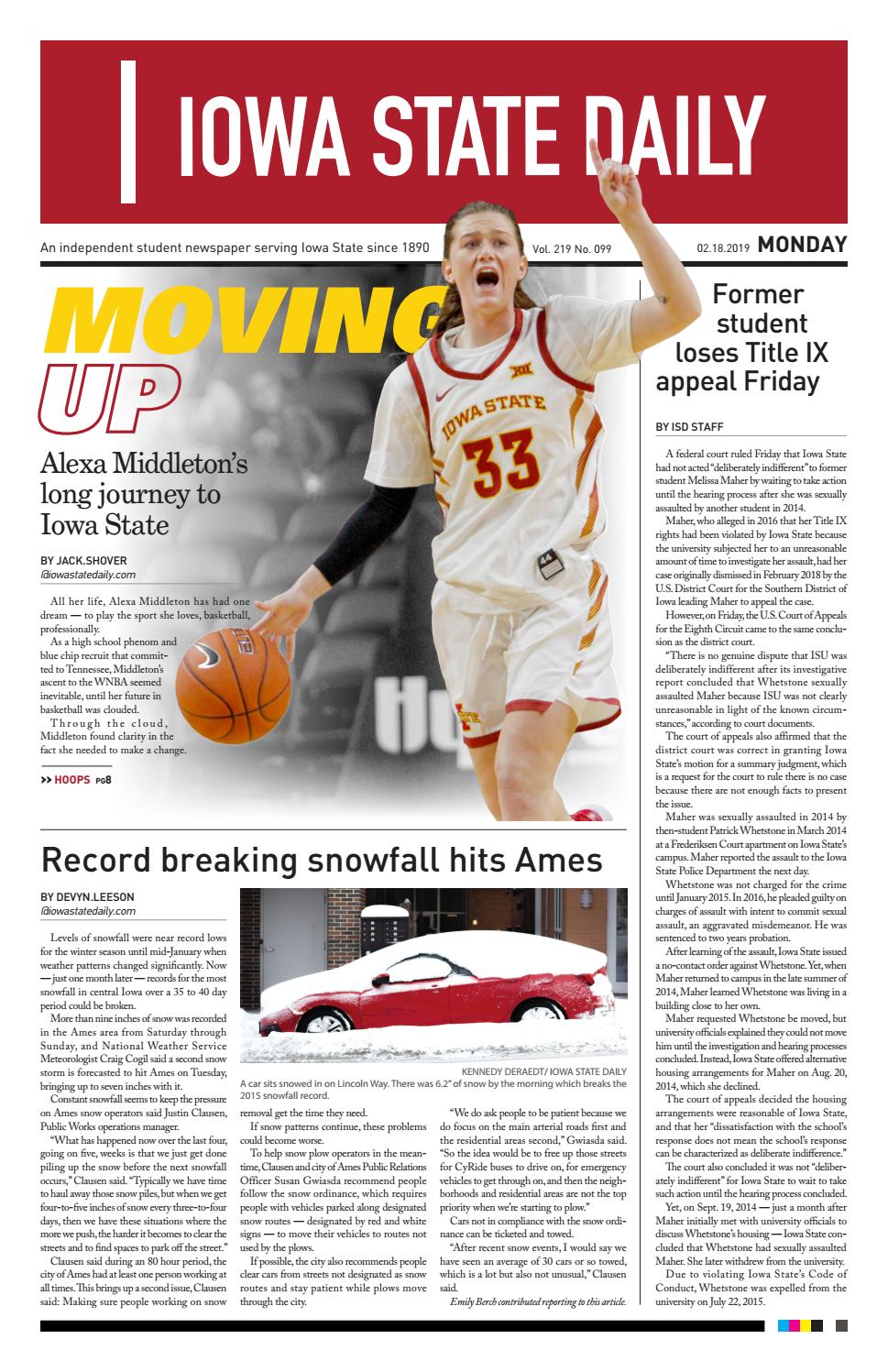 2.18.19 by Iowa State Daily - Issuu
