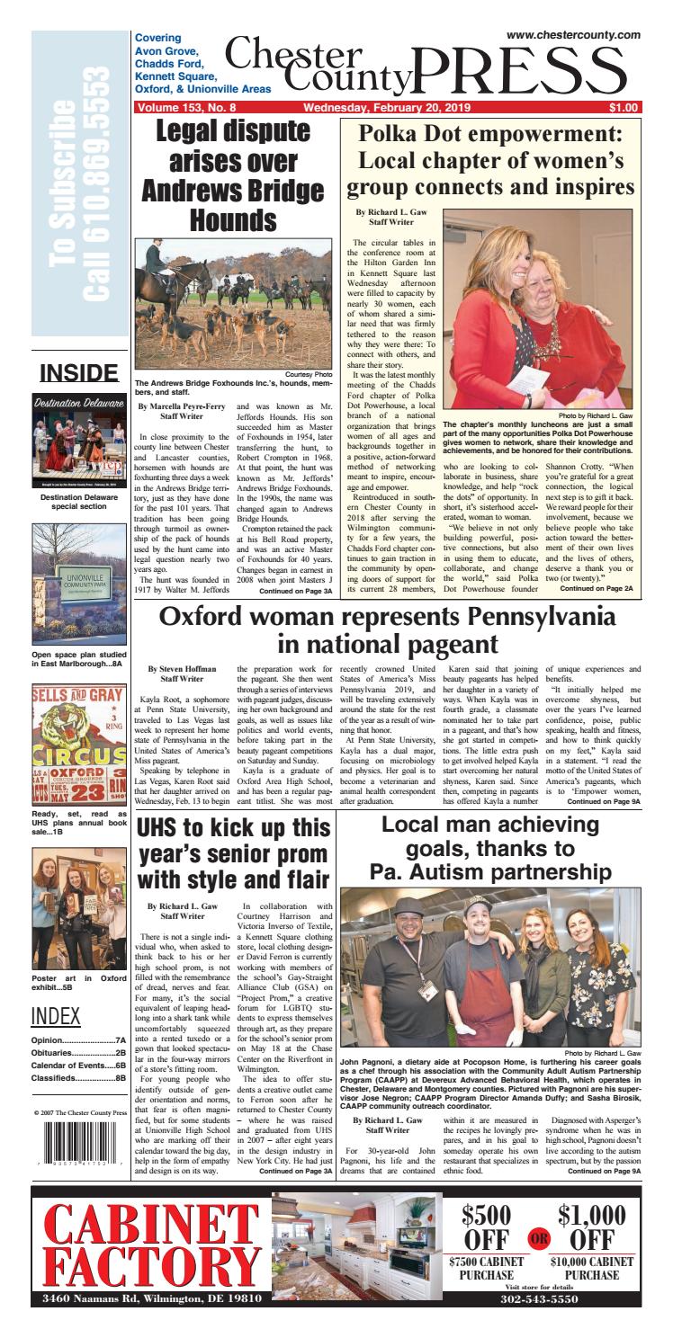 Chester County Press 02-20-2019 Edition by Ad Pro Inc. - Issuu