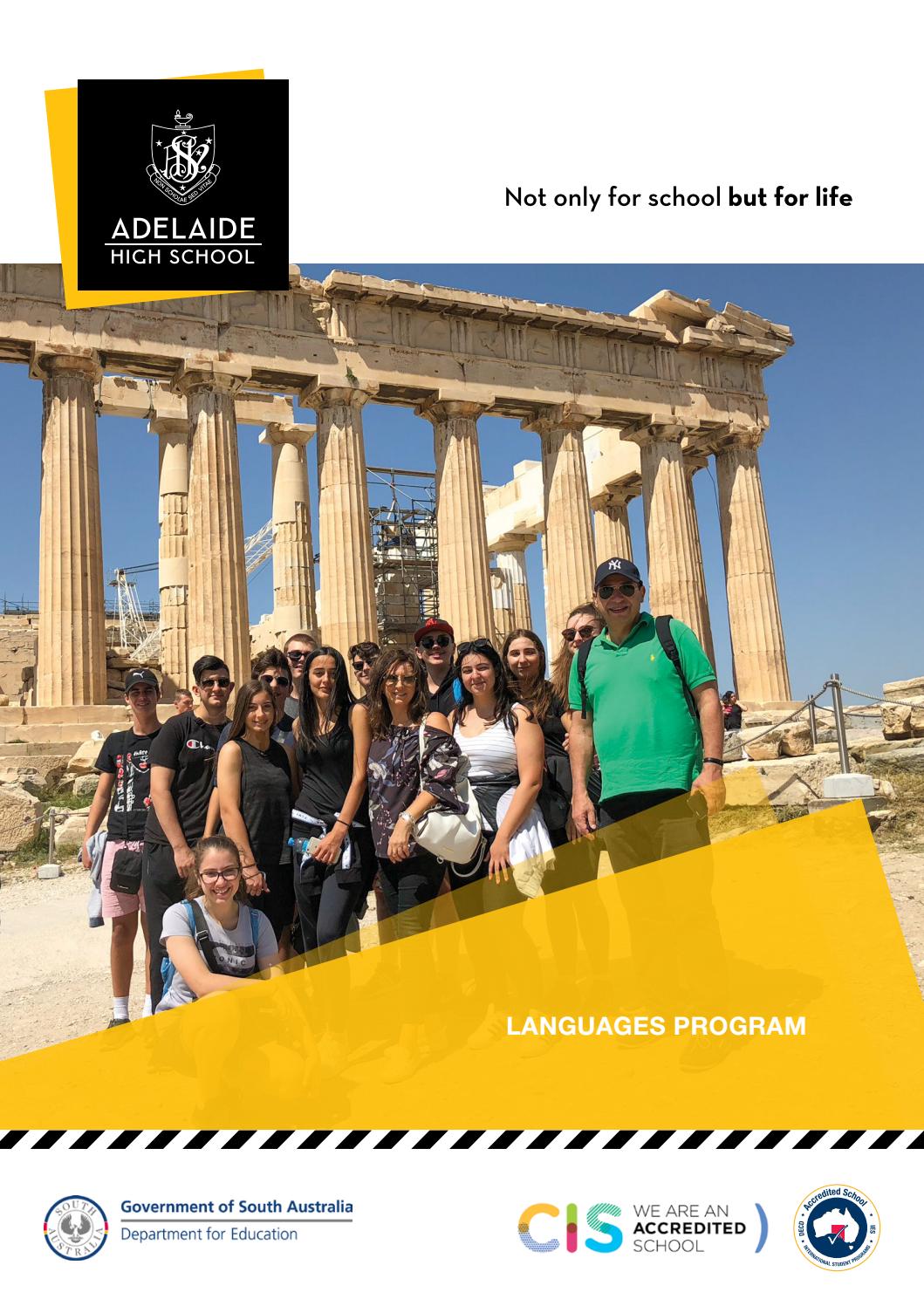 Languages Brochure 2019 by Adelaide High School - Issuu