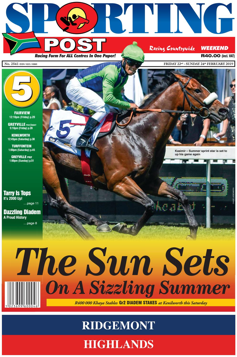 22-24 Feb #2541 Sporting Post by Sporting Post - Issuu