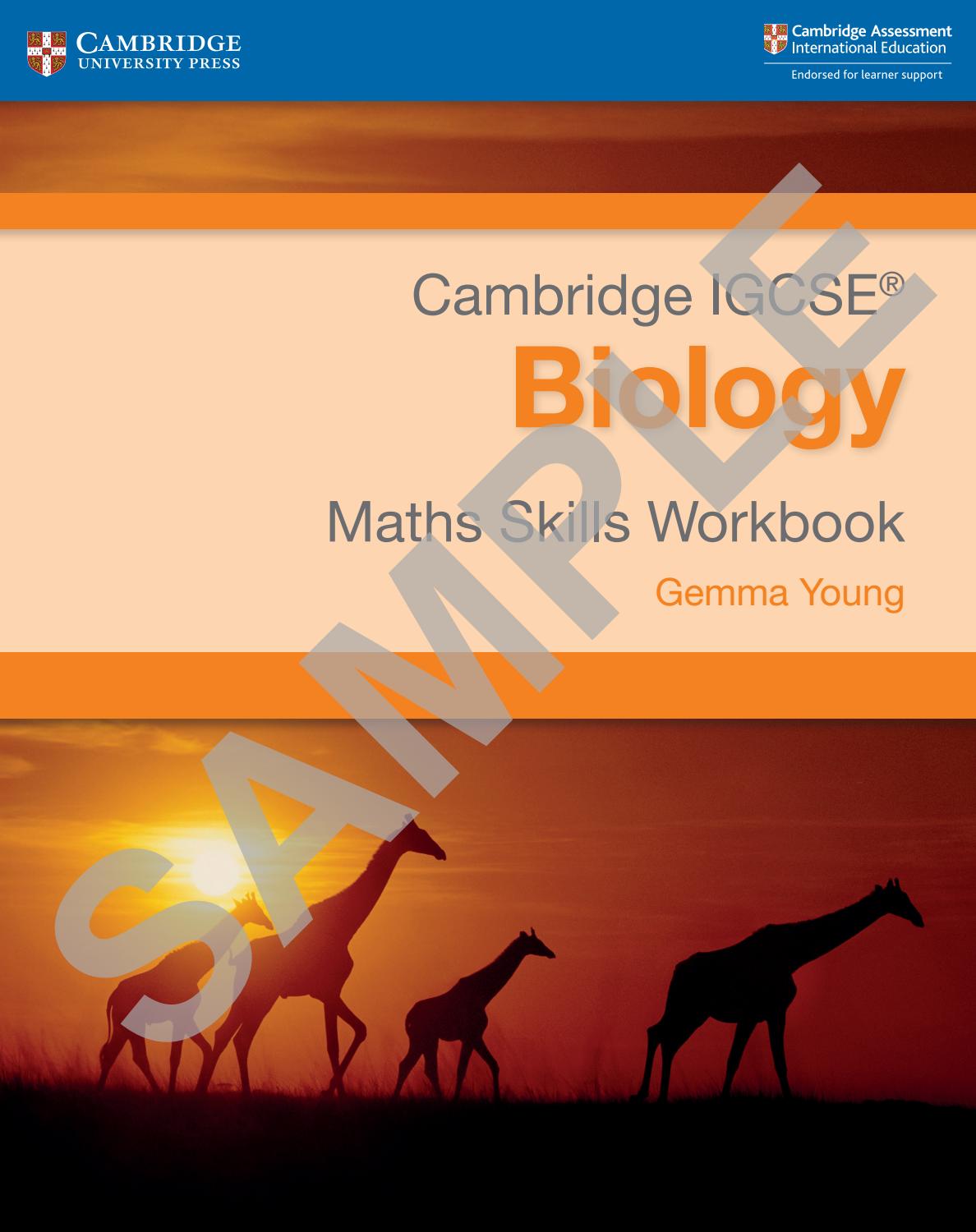 IGCSE Biology Maths Skills Workbook Sample By Cambridge International IGCSE Biology Maths Skills Workbook Sample By Cambridge International