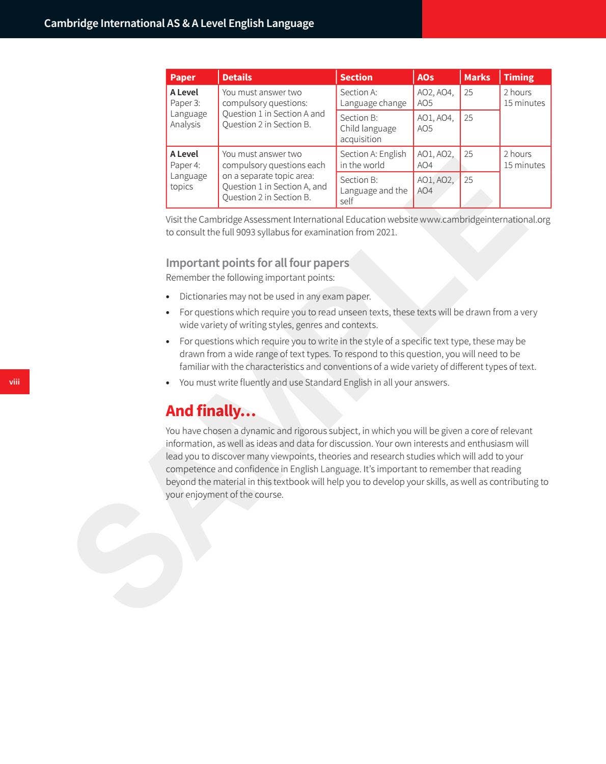 English Language for Cambridge International AS & A Level by Cambridge ...