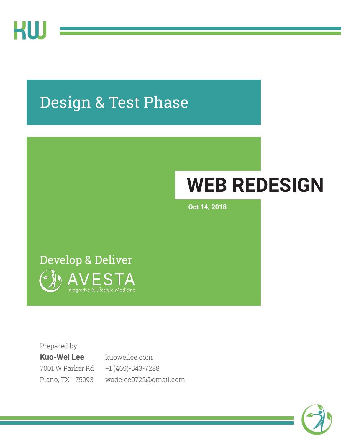 AVESTA Design & Test Phase Report by Kuo-Wei Lee - Issuu