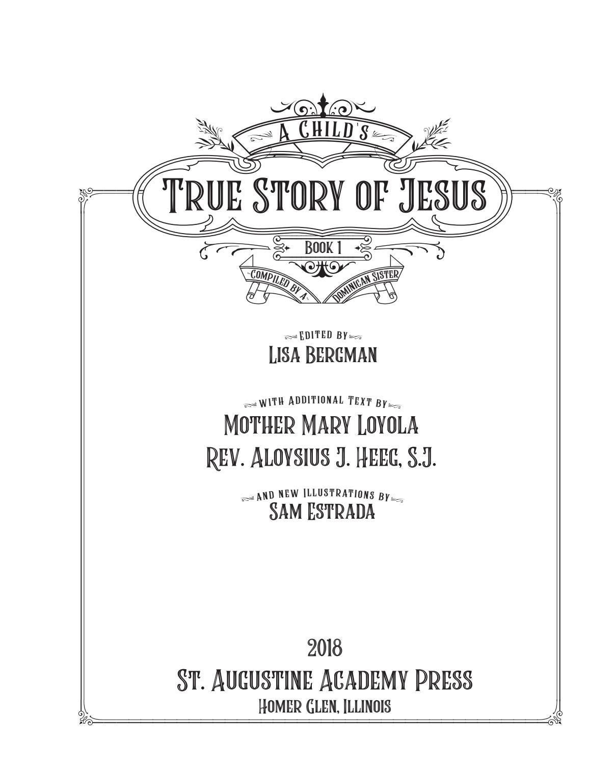 Sample Pages from Child's True Story of Jesus Book 1 by St. Augustine ...