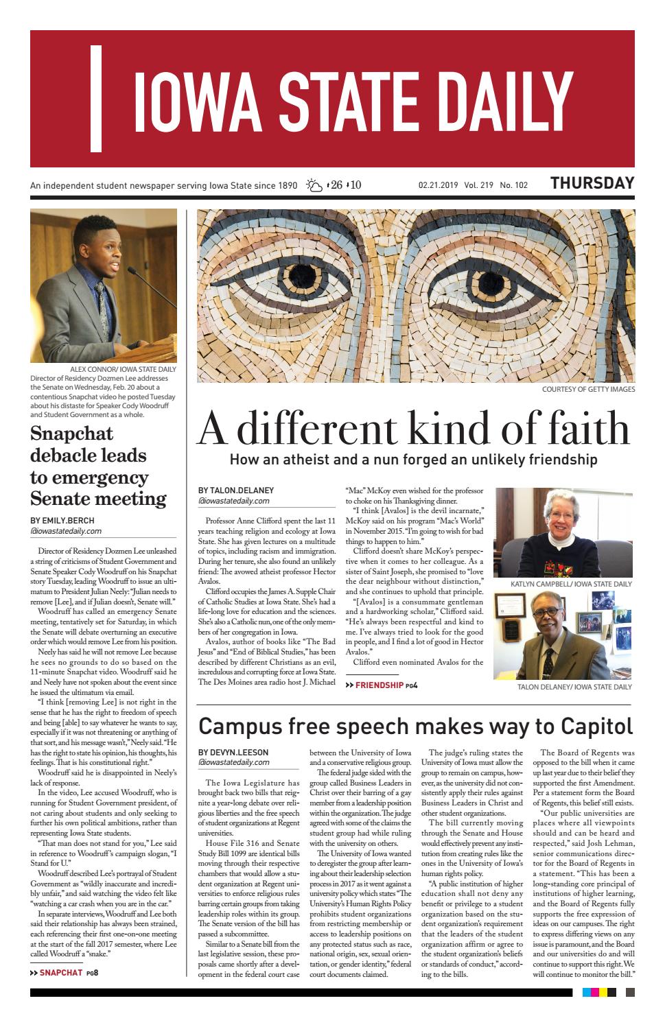 2.21.19 by Iowa State Daily - Issuu