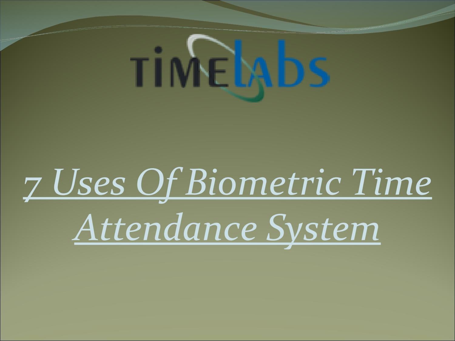 Biometric Time Attendance System by Timelabs - Issuu