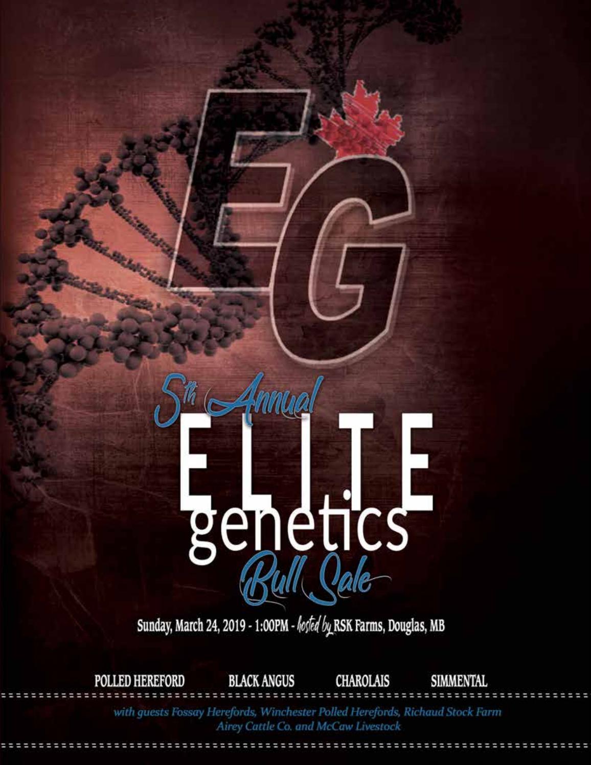 5TH ANNUAL ELITE GENETICS BULL SALE by Today's Publishing Inc. - Issuu