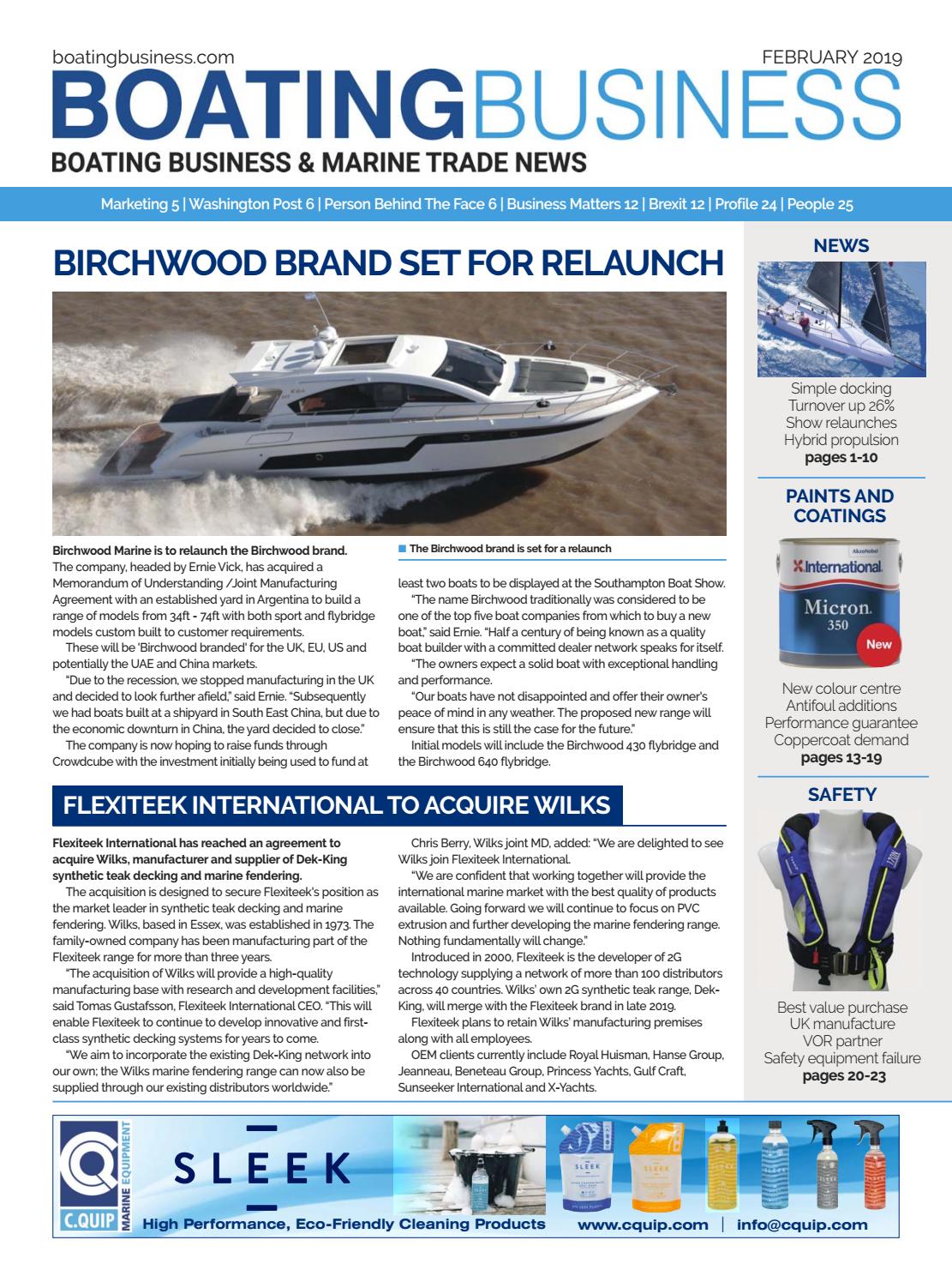 Boating Business February 2019 by Mercator Media - Issuu