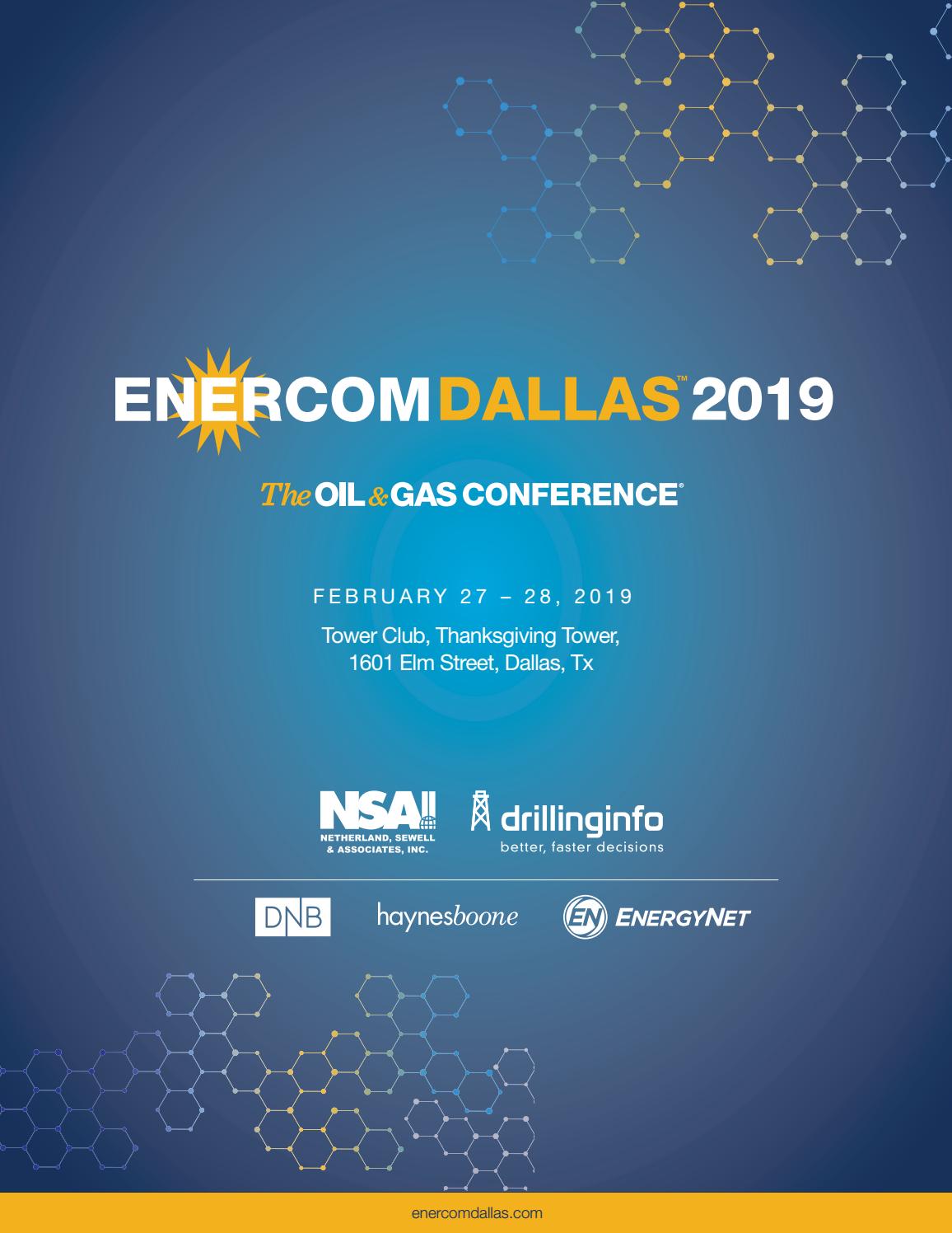 ENERCOM DLLAS 2019 Conference Book by enercominc - Issuu