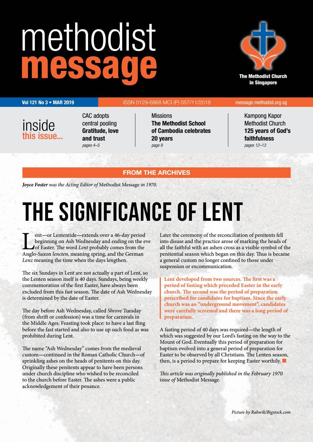 Methodist Message: March 2019 by Methodist Message - Issuu