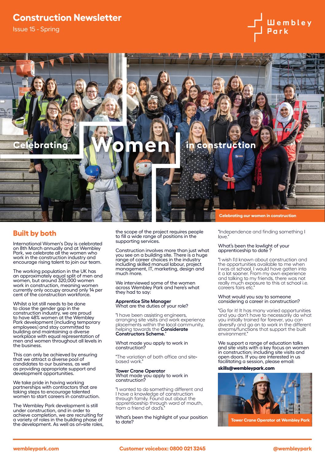 Wembley Park Construction Newsletter - Issue 15 Spring by wembleypark ...