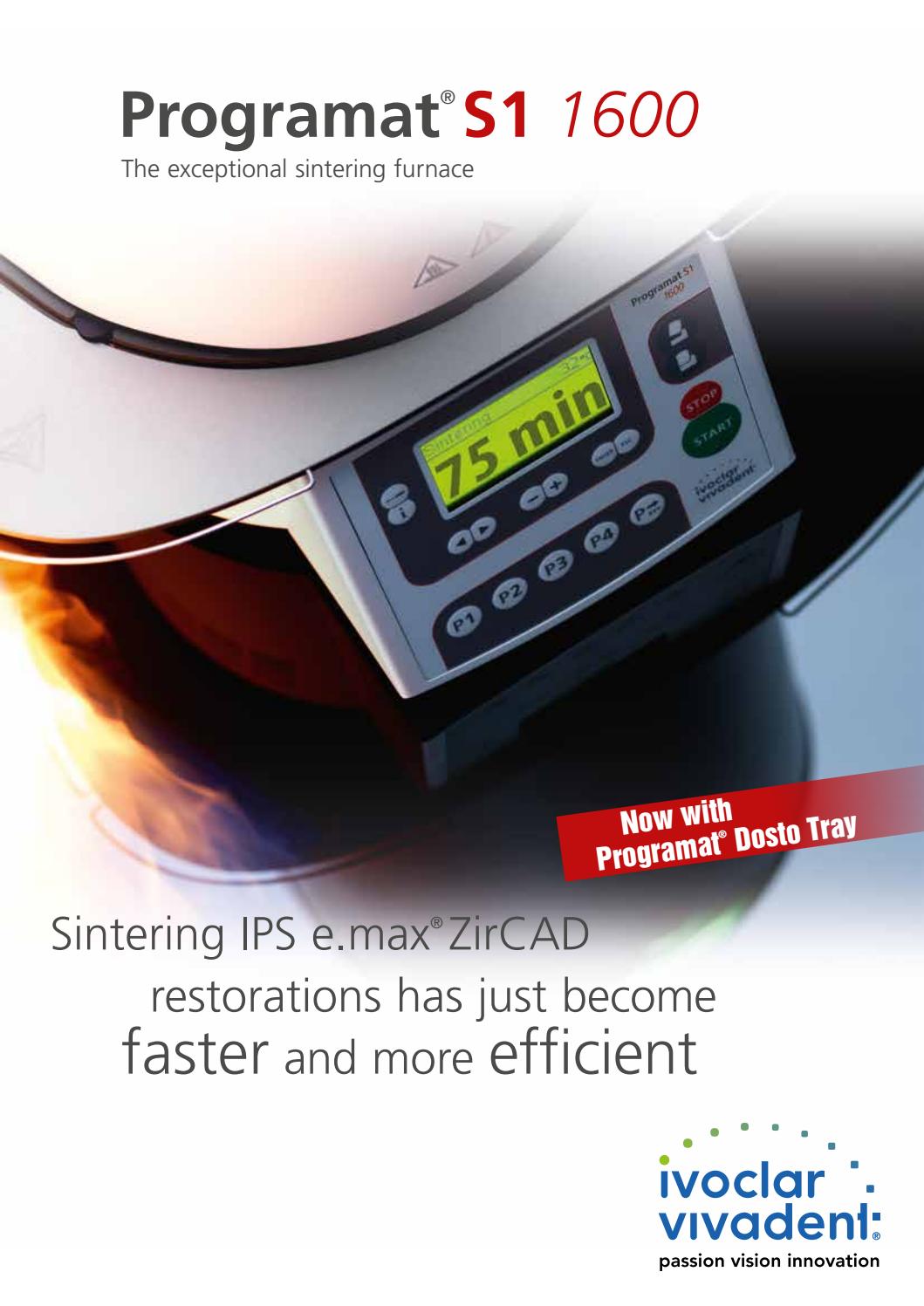 Programat S1 1600_en by Ivoclar Vivadent - Issuu