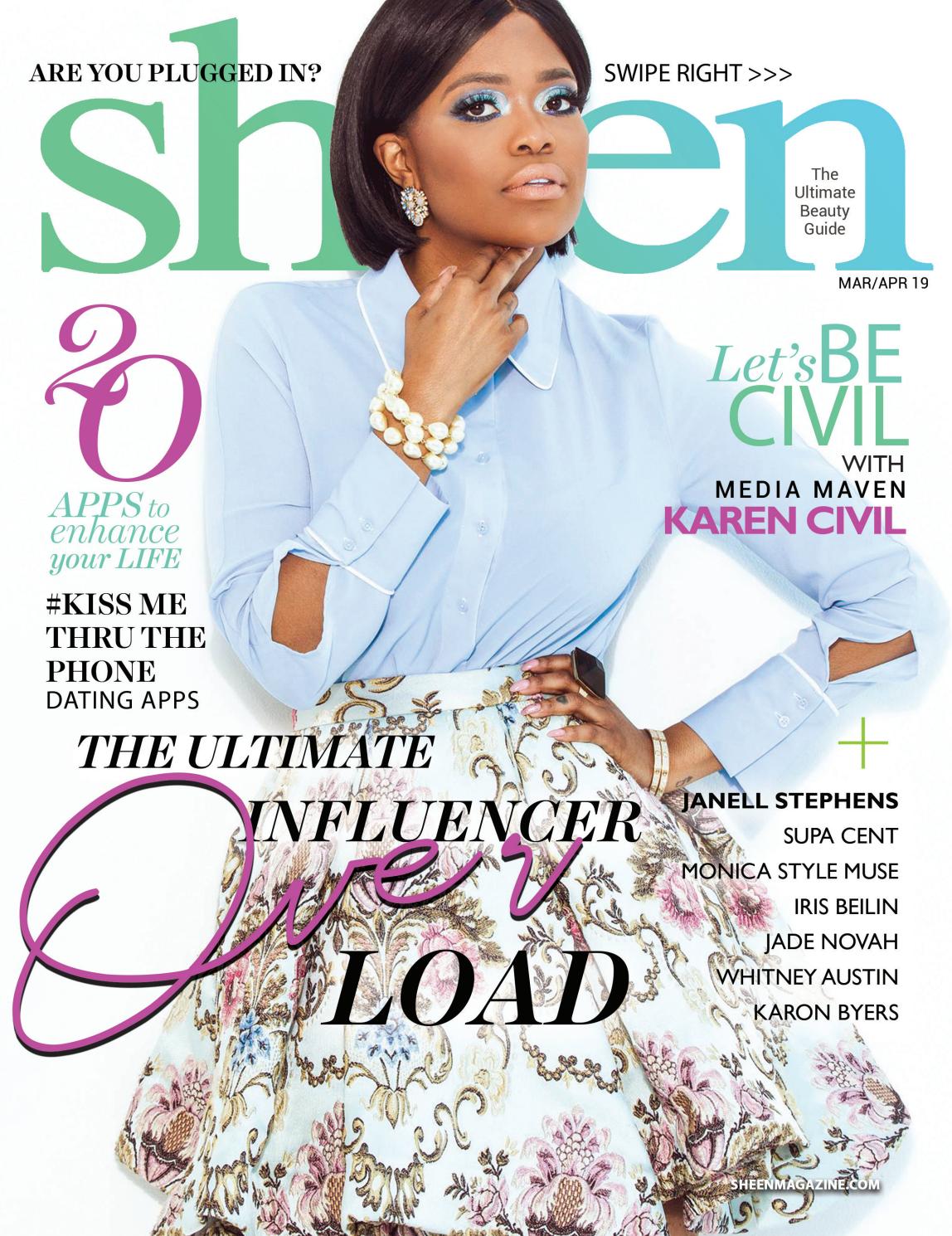 Sheen Magazine "Social Media Issue" March April 2019 by SheenMagazine ...