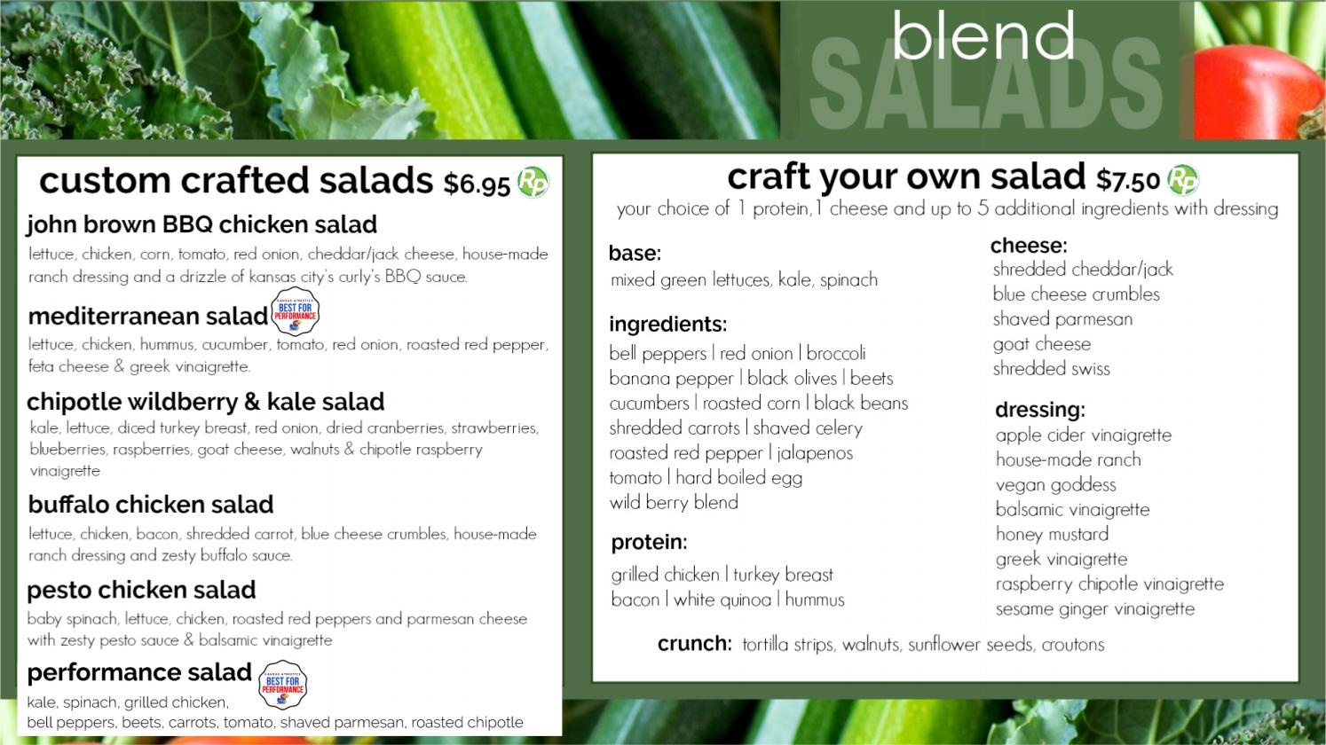 Blend at the Courtside Café 2018-2019 | KU Dining by KU Memorial Union ...