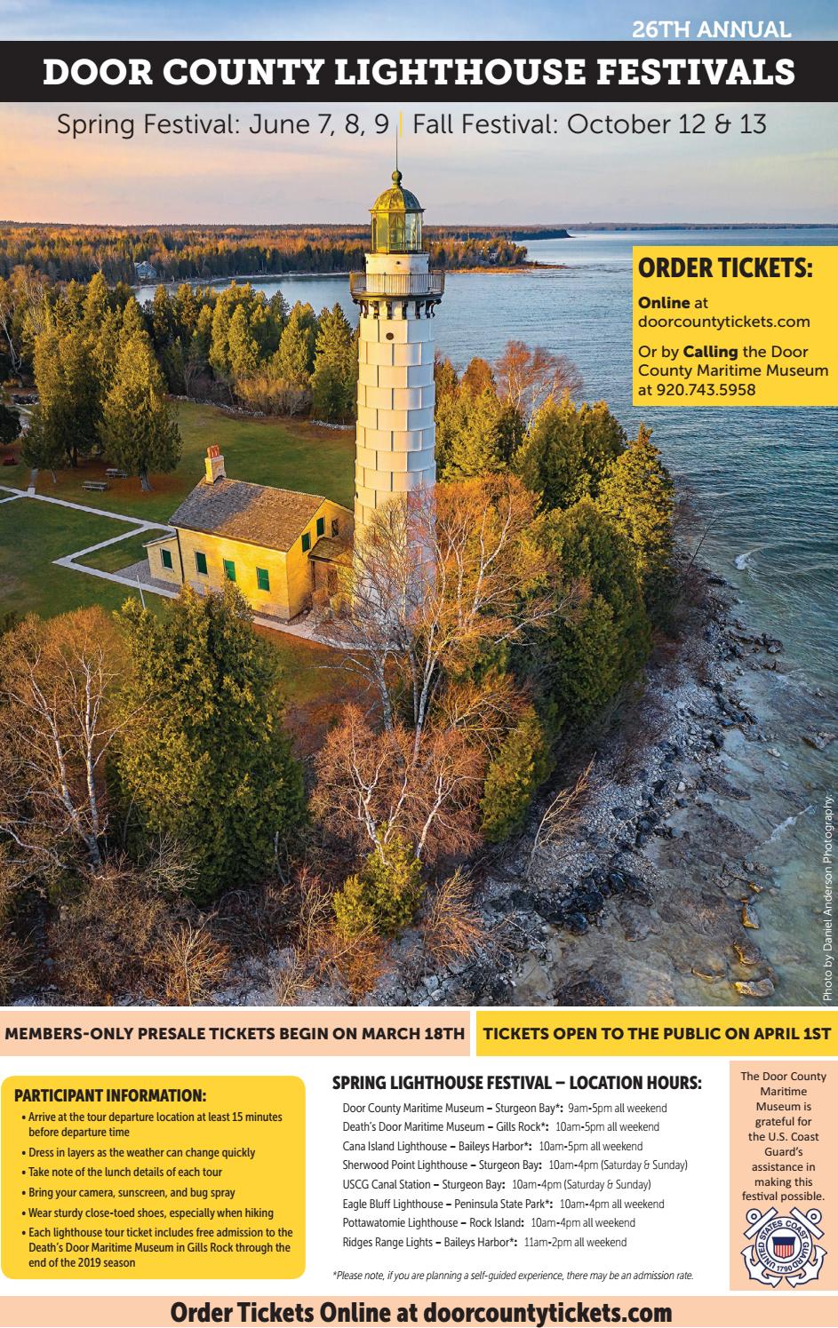 2019 Door County Lighthouse Festivals by Door County Pulse - Issuu