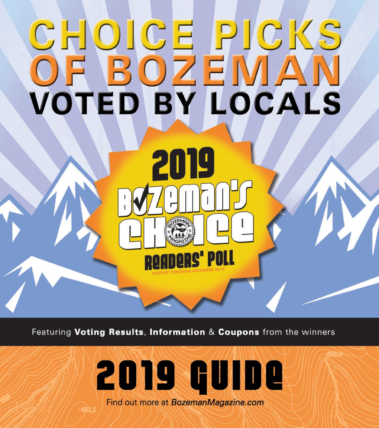 Bozeman's Choice 2019 Guide by Bozeman Magazine - Issuu
