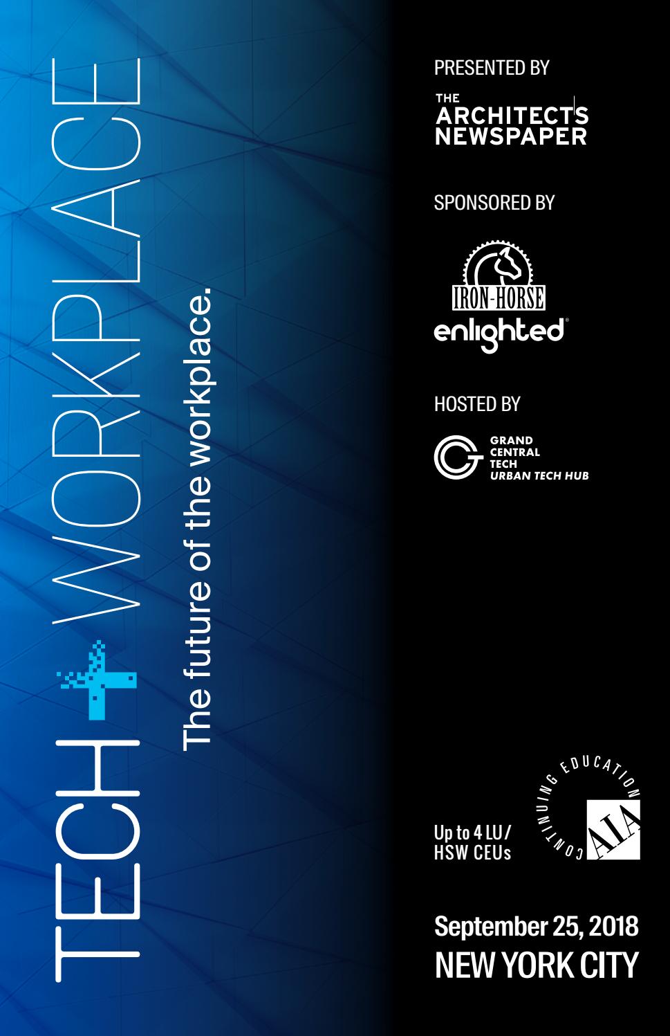 TECH+ Workplace Program Guide 2018 by The Architect's Newspaper - Issuu