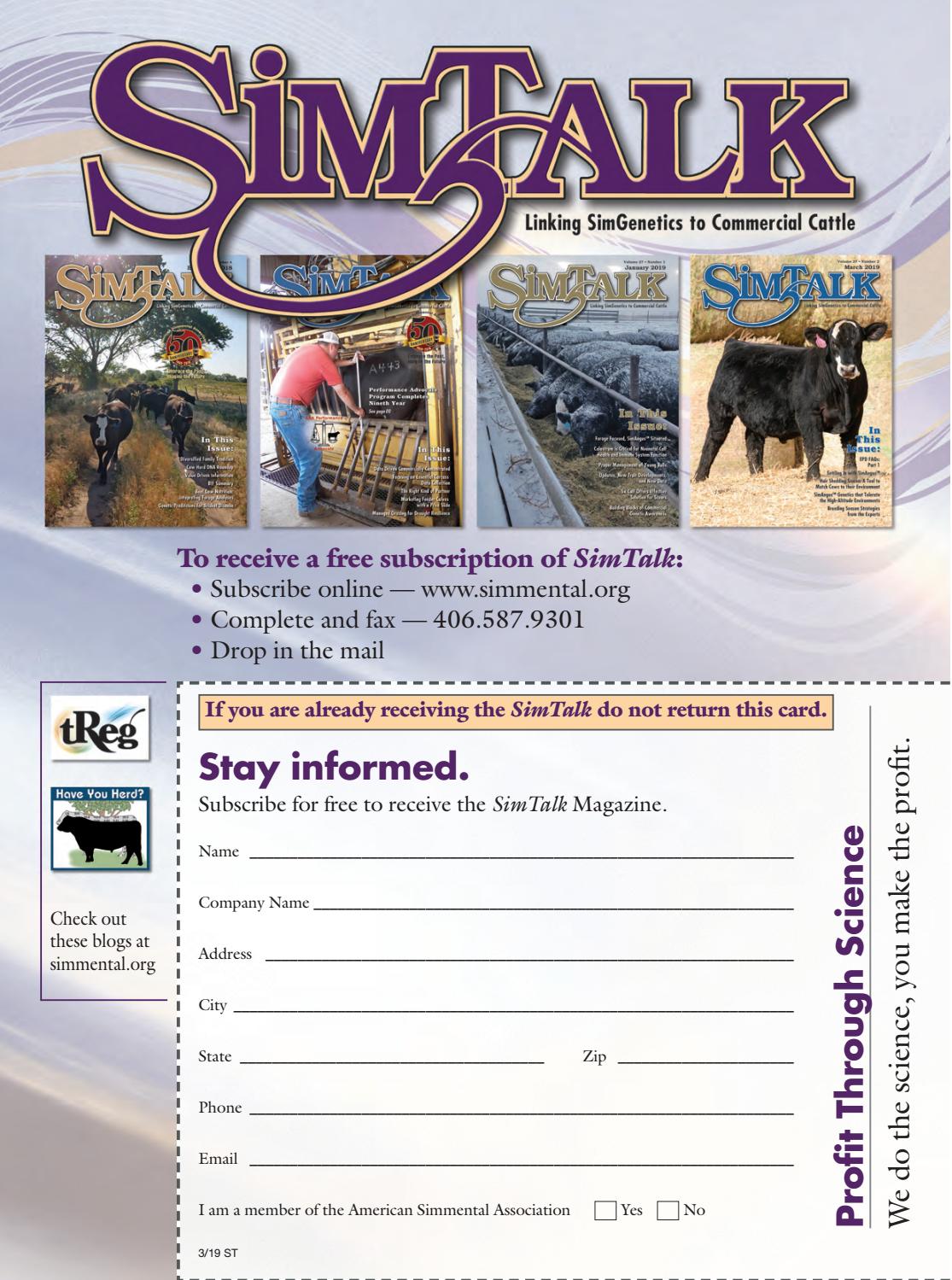 SimTalk, March 2019 by American Simmental Publication, Inc - Issuu